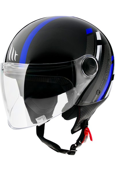 mt Kask Jet Street Scope D7 Gloss Blue Yarım Kask mt Kask Jet Street Scope D7 Gloss Blue Yarım Kask