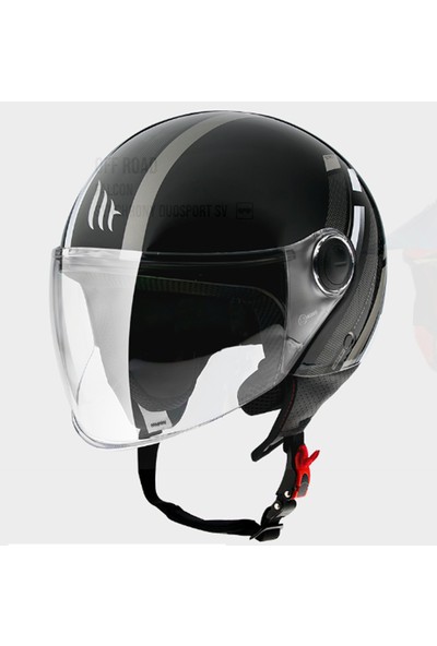 mt Kask Jet Street Scope D2 Gloss Grey Yarım Kask mt Kask Jet Street Scope D2 Gloss Grey Yarım Kask