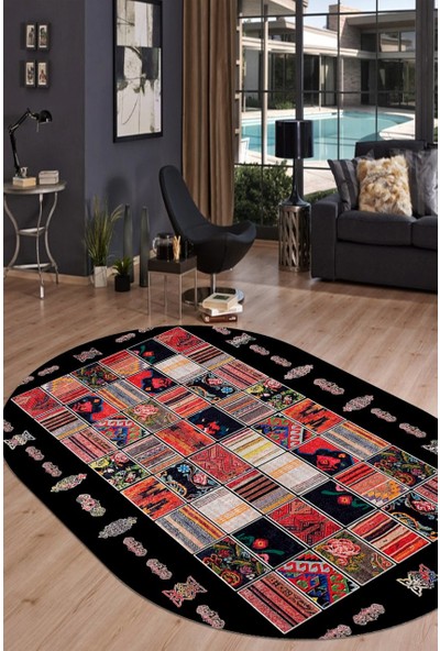 Cappio Halı Gri Eskitme Halı (Makinada Yıkanabilir Kaymaz DotTaban) - CP535