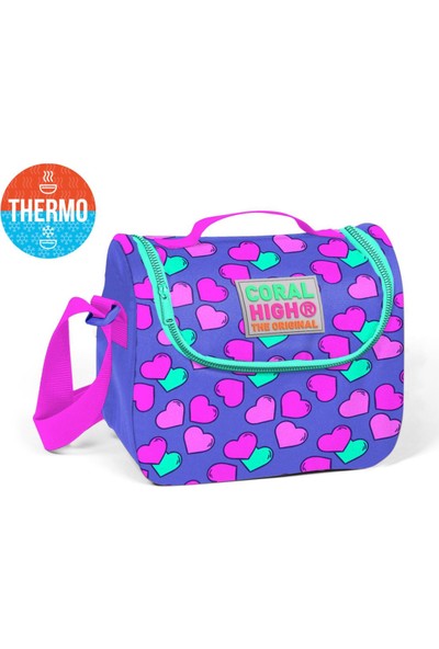 Coral High Kids Lavanta Kalp Desenli Thermo Beslenme Çantası 22842 Coral High Kids Lavanta Kalp Desenli Thermo Beslenme Çantası 22842