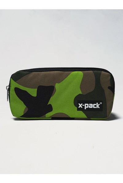 Yaygan X-Pack Yeşil Kamuflaj Desenli Iki Bölmeli Kalem Çanta
