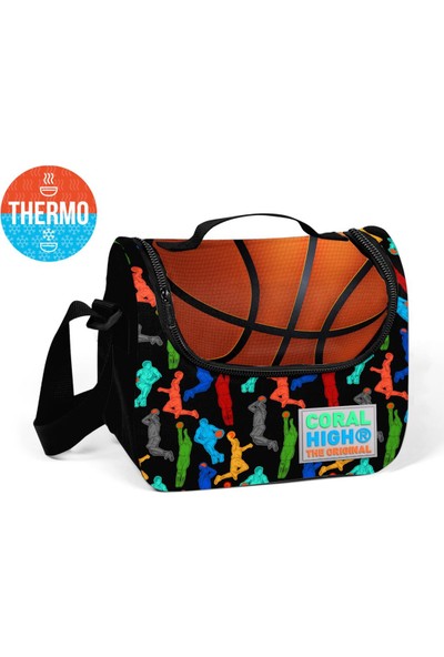 Coral High Kids Siyah Basketbol Toplu Thermo Beslenme Çantası 22860