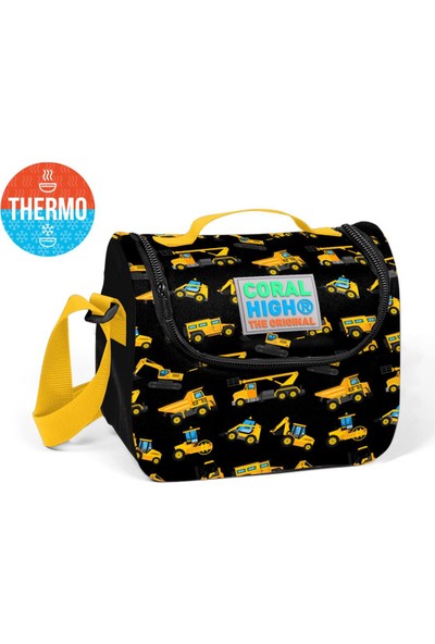 Coral High Kids Siyah Dozer Desenli Thermo Beslenme Çantası 22867 Coral High Kids Siyah Dozer Desenli Thermo Beslenme Çantası 22867
