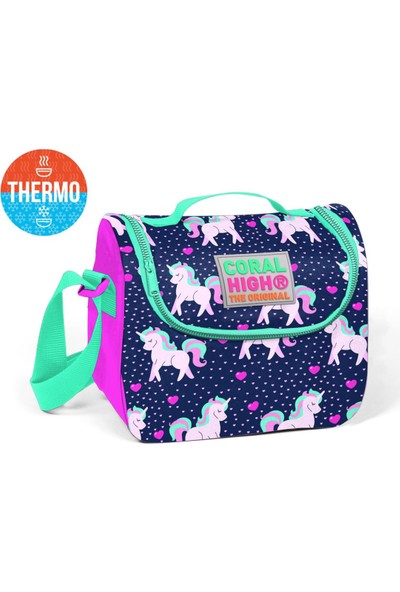 Coral High Kids Lacivert Unicorn Thermo Beslenme Çantası 22849 Coral High Kids Lacivert Unicorn Thermo Beslenme Çantası 22849