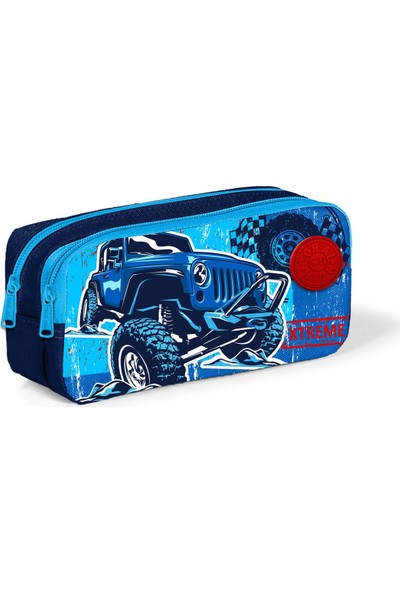 Coral High Kids Lacivert Cip Arabalı Iki Bölmeli Kalem Çantası 22296