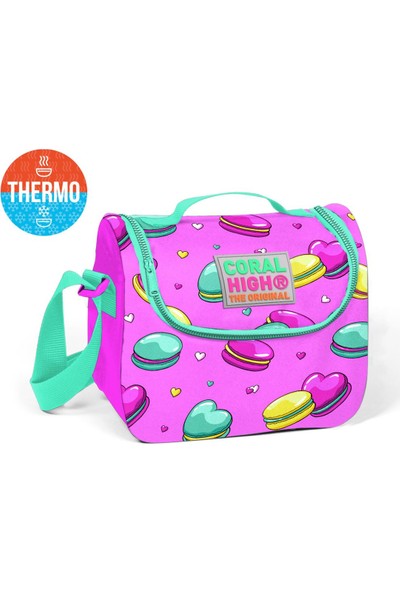 Coral High Kids Açık Pembe Makaron Desenli Thermo Beslenme Çantası 22840 Coral High Kids Açık Pembe Makaron Desenli Thermo Beslenme Çantası 22840