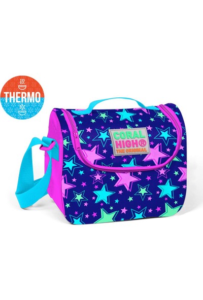 Coral High Kids Saks Yıldız Desenli Thermo Beslenme Çantası 22850