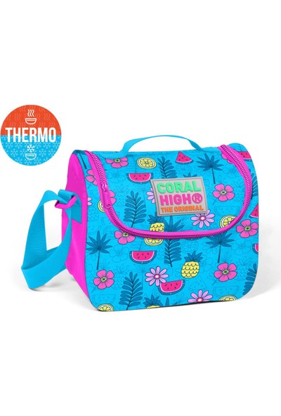 Coral High Kids Mavi Tropikal Desenli Thermo Beslenme Çantası 22851 Coral High Kids Mavi Tropikal Desenli Thermo Beslenme Çantası 22851