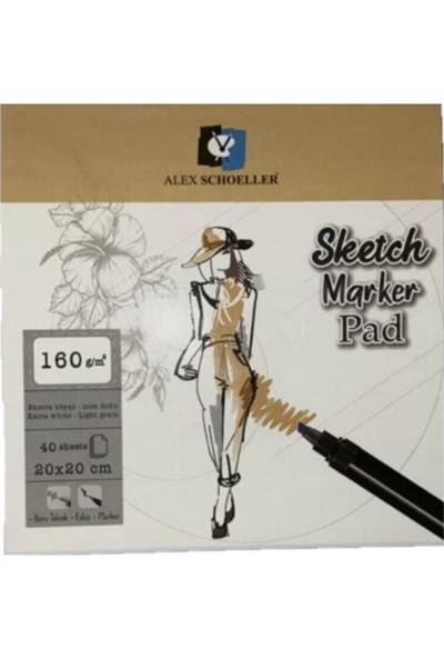 Alex Schoeller Sketch Book 40 Yaprak 160 gr 20 x 20 cm Alex Schoeller Sketch Book 40 Yaprak 160 gr 20 x 20 cm