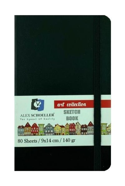 Alex Schoeller Sketch Book 80 Yaprak 140 gr 9 x 14 cm Dik Siyah Alex Schoeller Sketch Book 80 Yaprak 140 gr 9 x 14 cm Dik Siyah
