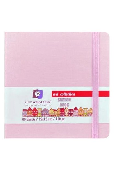 Alex Schoeller Sketch Book 80 Yaprak 140 gr 12 x 12 cm Pembe Alex Schoeller Sketch Book 80 Yaprak 140 gr 12 x 12 cm Pembe