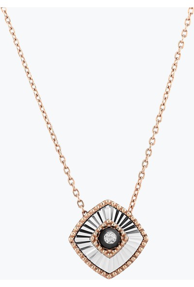 Altınbaş Elmas Kare Kolye