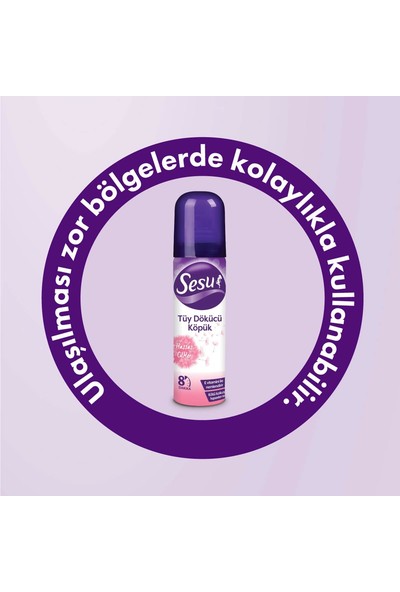 Sesu Tüy Dökücü Köpük Hassas Cilt 150 ml