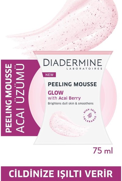 Diadermine Peeling Mousse - Işıltı Veren Köpük Peeling Acai Üzümü 75 ml Diadermine Peeling Mousse - Işıltı Veren Köpük Peeling Acai Üzümü 75 ml