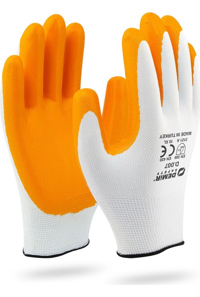 Demir Nitril Sarı Eldiven 12 Çift No:10