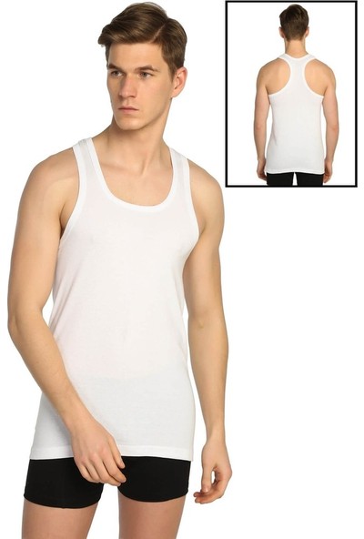 Tutku Ribana (Likralı) Sporcu Rambo Beyaz Erkek Atlet *12'li Set + Kalem Parfüm + Lif Tutku Ribana (Likralı) Sporcu Rambo Beyaz Erkek Atlet *12'li Set + Kalem Parfüm + Lif