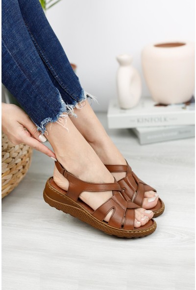 Diego Carlotti Hakiki Deri Kadın Günlük Sandalet