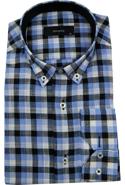 Advante Erkek Slim Fit Keten Gömlek BGL-ST00894 Advante Erkek Slim Fit Keten Gömlek BGL-ST00894