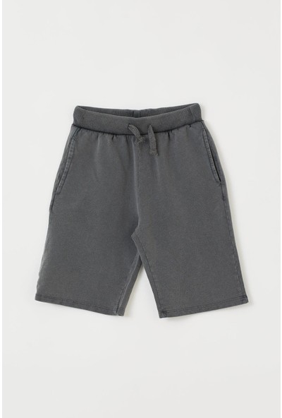 DeFacto Erkek Çocuk Bağcıklı Bermuda Örme Şort U4482A621SP