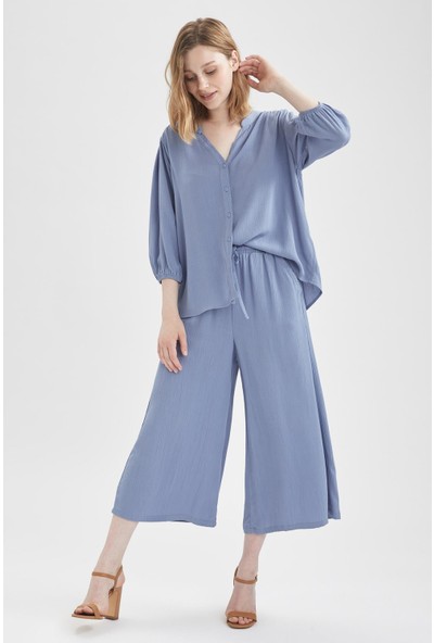 DeFacto Geniş Paça Esnek Belli Kapri U7065AZ21SM