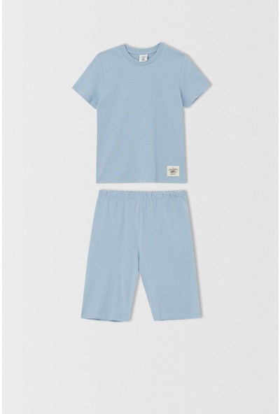 Defacto Erkek Çocuk Organik Pamuklu Kısa Kollu Pijama Takımı U6929A621SM