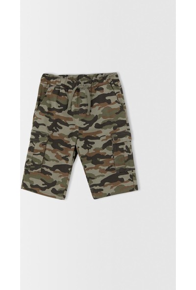 DeFacto Erkek Çocuk Kamuflaj Desenli Kargo Cepli Bermuda Şort U2451A621SM DeFacto Erkek Çocuk Kamuflaj Desenli Kargo Cepli Bermuda Şort U2451A621SM