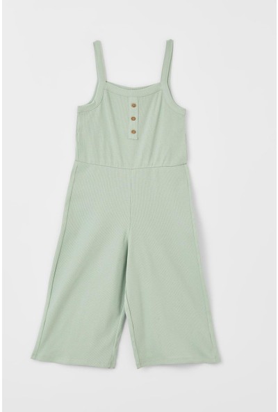 DeFacto Kız Çocuk Askılı Esnek Dokulu Tulum U4835A621SM