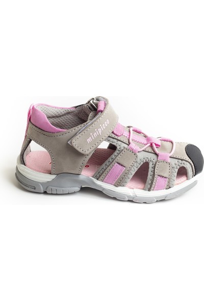 Minipicco Çocuk Gri-Pembe Deri Anatomik Outdoor Çocuk Sandalet Minipicco Çocuk Gri-Pembe Deri Anatomik Outdoor Çocuk Sandalet