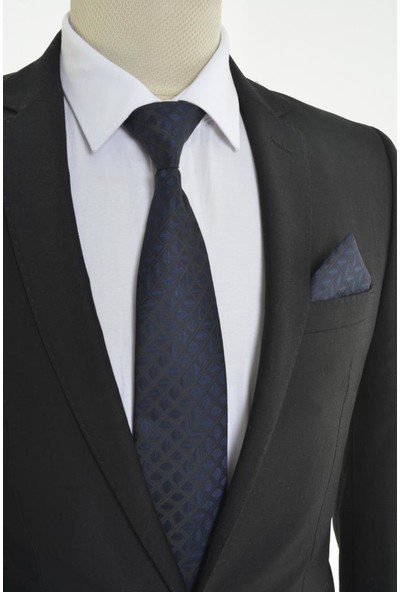 Brianze Kareli Desen Lacivert Mendilli Kravat Mkcı-1 Brianze Kareli Desen Lacivert Mendilli Kravat Mkcı-1
