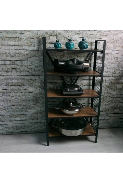 Adım Shops Metal Gövdeli Ahşap Raf