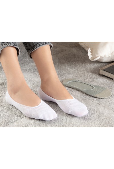 Eldora Polyamid 2'li Kadın Çorap Beyaz- Gri Eldora Polyamid 2'li Kadın Çorap Beyaz- Gri
