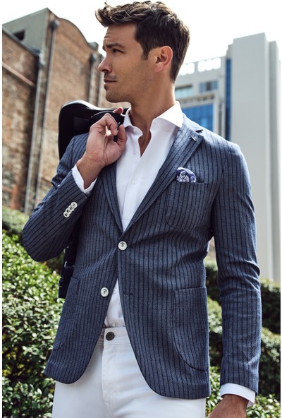 Morven Nadal Slimfit Ceket Koyu Gri