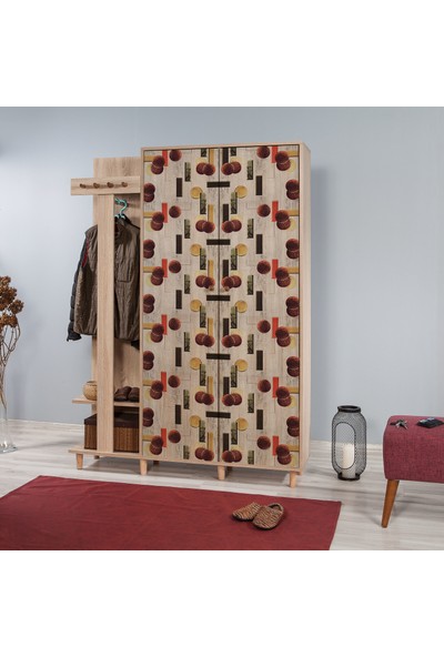 Uvi Garmanto Kırmızı Benek Desenli 135 cm