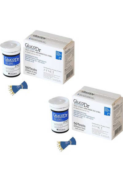 Gluco DR Glucodr Seker Ölçüm Çubuğu Strip 100 Adet Gluco DR Glucodr Seker Ölçüm Çubuğu Strip 100 Adet