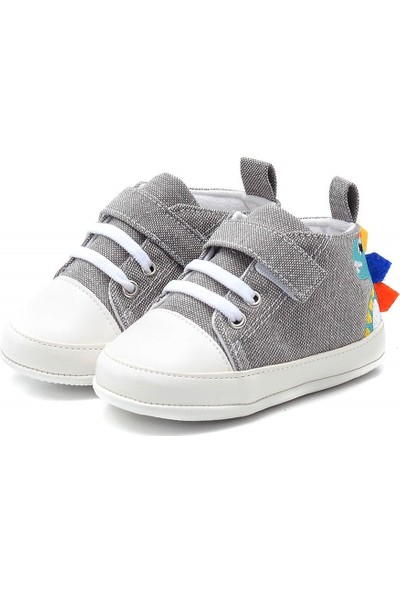 First Step Dinazor Nakışlı Bebek PATIK-GRİ-G-2319 First Step Dinazor Nakışlı Bebek PATIK-GRİ-G-2319