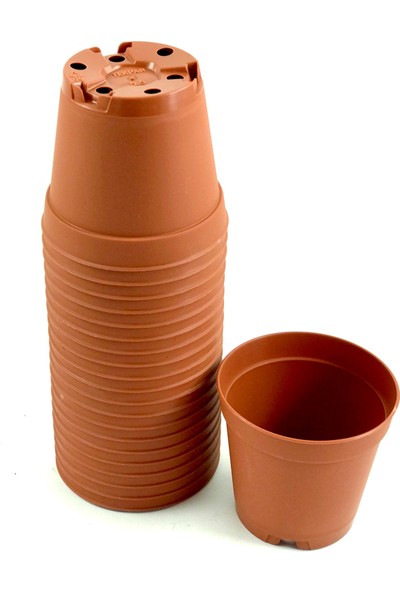 Ünal Kaktüs 5,5 cm Mini Plastik Saksı 20'li