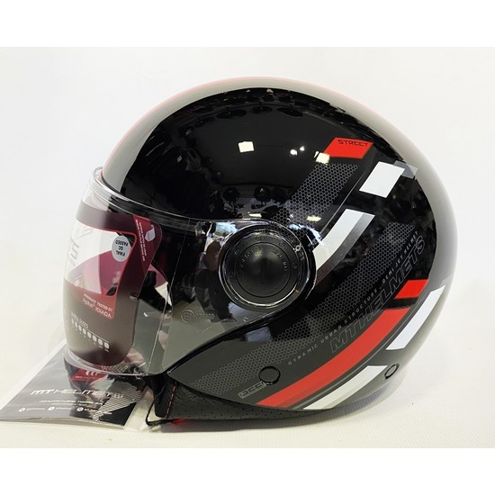 mt Kask Jet Street Scope D5 Gloss Red Yarım Kask Fiyatı