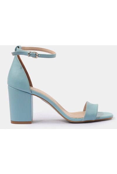 Hotiç 01SAH175140A620 Mavi Kadın Sandalet