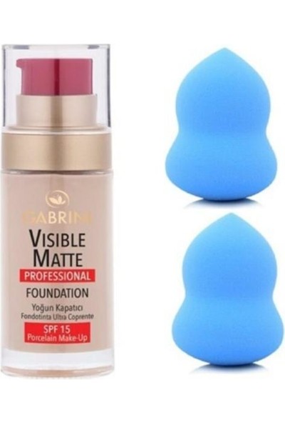 Gabrini Vısıble Matte Foundatıon No 04 + Makeuptime mt Tekli Armut Sünger 2li Gabrini Vısıble Matte Foundatıon No 04 + Makeuptime mt Tekli Armut Sünger 2li