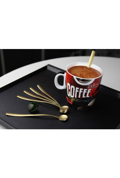 Fertilita Elitsa - Aster Titanyum Mat Nescafe Kaşığı 6 Adet Fertilita Elitsa - Aster Titanyum Mat Nescafe Kaşığı 6 Adet