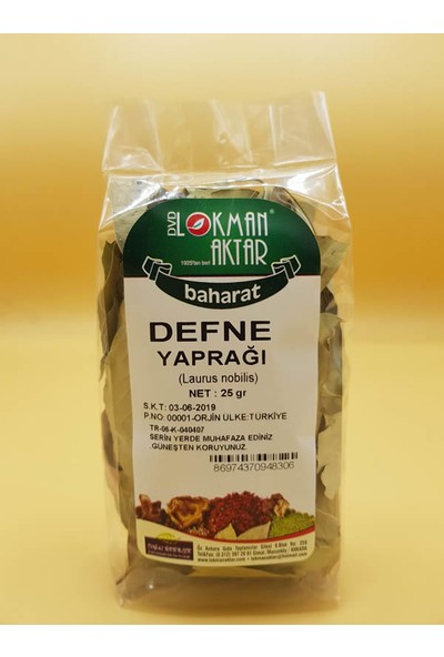 Lokman Aktar Defne Yaprağı 25 gr Lokman Aktar Defne Yaprağı 25 gr