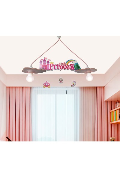 Arya Ahşap Lıttle Prıncess Çocuk Odası Aydınlatma