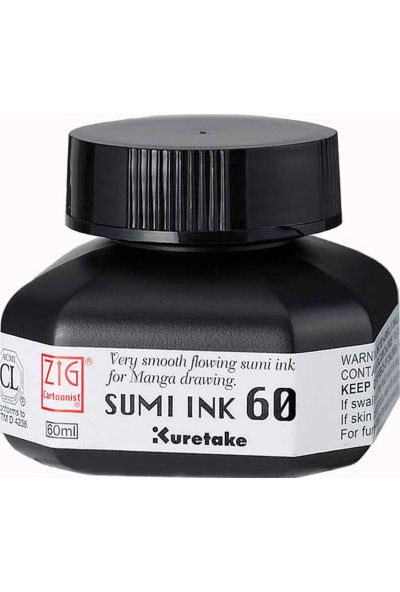 Zig Sumi Ink Çizim Mürekkebi 60 Ml. (Çok Akıcı)
