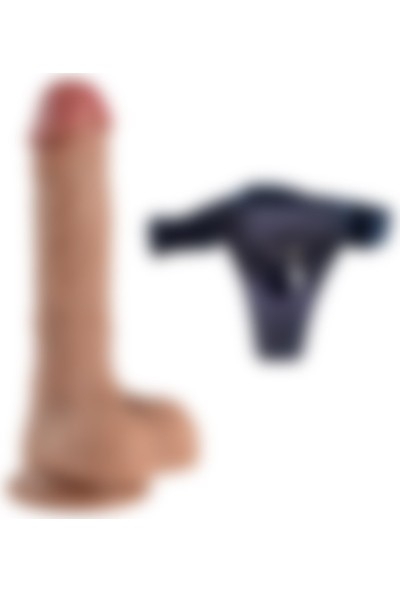 Bonilove Double Layer Çift Katmanlı Ultra Yumuşak 21 cm Kemerli Penis