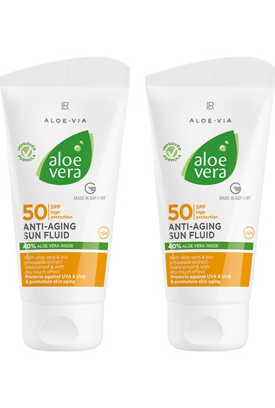 LR Aloe Vera Anti-Aging Güneş Koruyucu Losyon Spf 50 2'li Set LR Aloe Vera Anti-Aging Güneş Koruyucu Losyon Spf 50 2'li Set