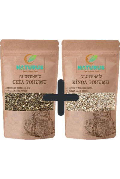 Naturus Glutensiz Chia + Kinoa Tohumu Fırsat Paketi Naturus Glutensiz Chia + Kinoa Tohumu Fırsat Paketi