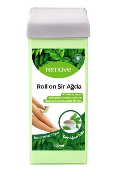Remove Roll-On Sir Ağda Çay Ağacı ve Kil Özlü Inatçı ve Sık Tüyler 100 ml Remove Roll-On Sir Ağda Çay Ağacı ve Kil Özlü Inatçı ve Sık Tüyler 100 ml