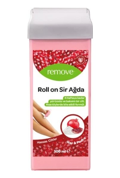 Remove Roll-On Sir Ağda Nar ve Pudra Özlü Hassas Ciltler 100 ml Remove Roll-On Sir Ağda Nar ve Pudra Özlü Hassas Ciltler 100 ml