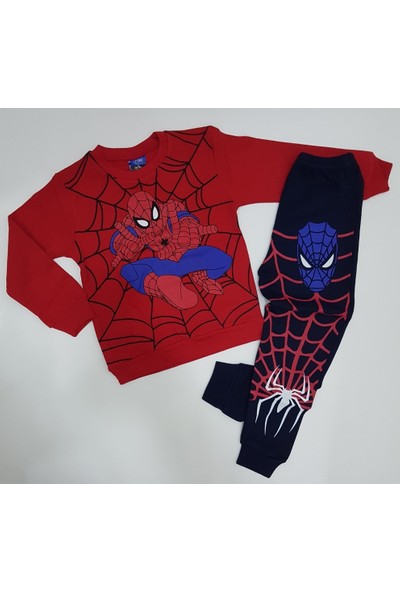 Uğur Bebe Erkek Çocuk Kırmızı Renk Pamuk Örümcek Adam Desenli Takım Uğur Bebe Erkek Çocuk Kırmızı Renk Pamuk Örümcek Adam Desenli Takım