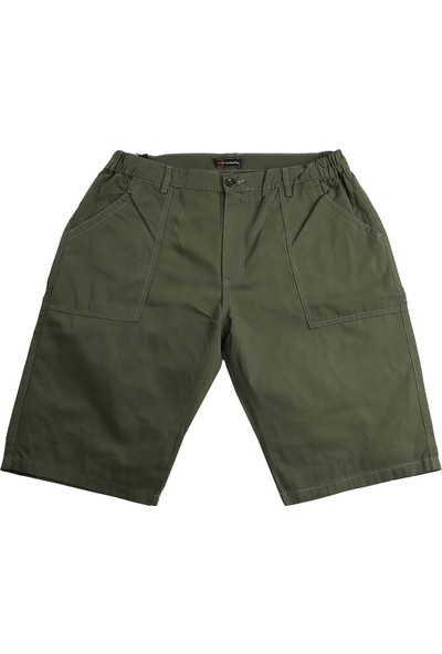 Chronic Büyük Beden Battal Boy Erkek Şort Klasik Haki Yeşil Chronic Büyük Beden Battal Boy Erkek Şort Klasik Haki Yeşil